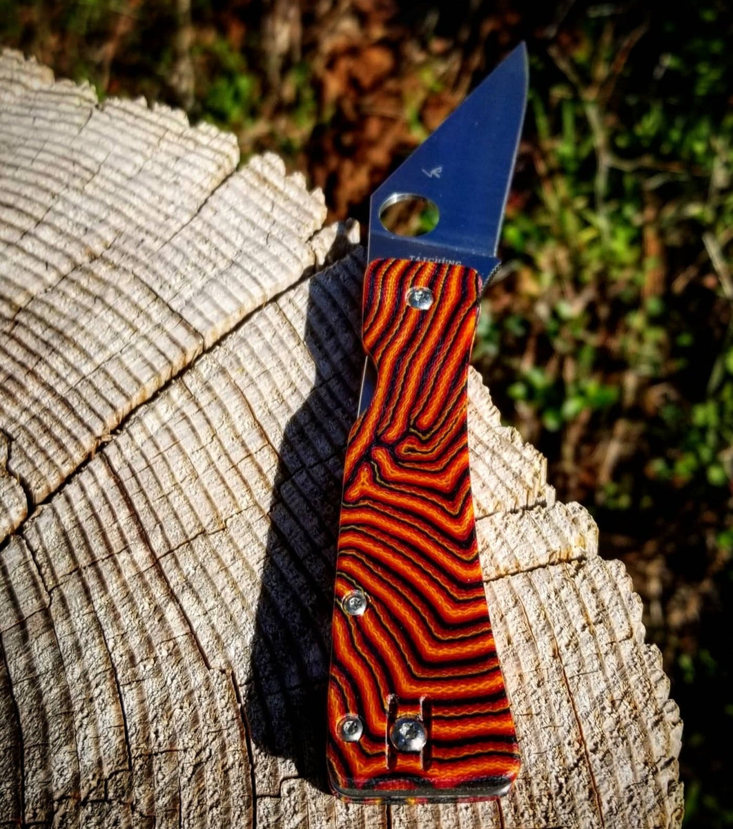 Custom Knife Scales - Spyderco Watu Hole Delete Banshee Maze – Trifect ...